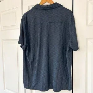 Van Heusen | Shirts | Van Heusen Short Sleeve Polo Shirt Xl Navy Blue ...
